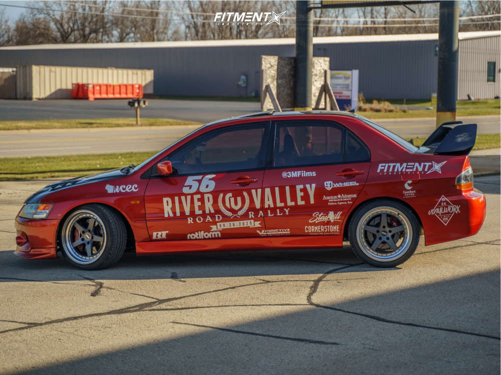 2003 Mitsubishi Lancer Evolution with 18x9.5 ESR Cs5 and Federal 245x40 ...