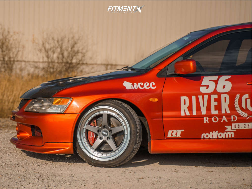 2003 Mitsubishi Lancer Evolution with 18x9.5 ESR Cs5 and Federal 245x40 ...