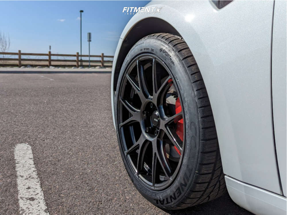 2022 Tesla 3 Performance with 19x8.5 Konig Ampliform and Continental ...