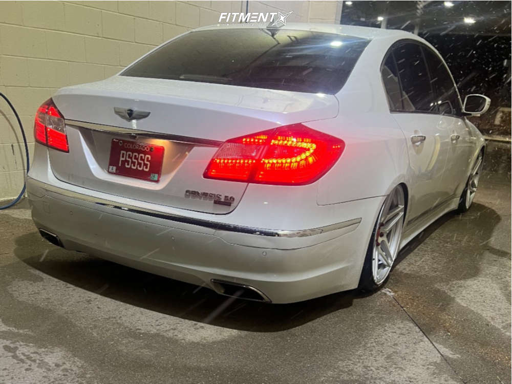 2013 Hyundai Genesis 5.0 R-Spec with 20x9 ESR Rf15 and Michelin 245x30 ...