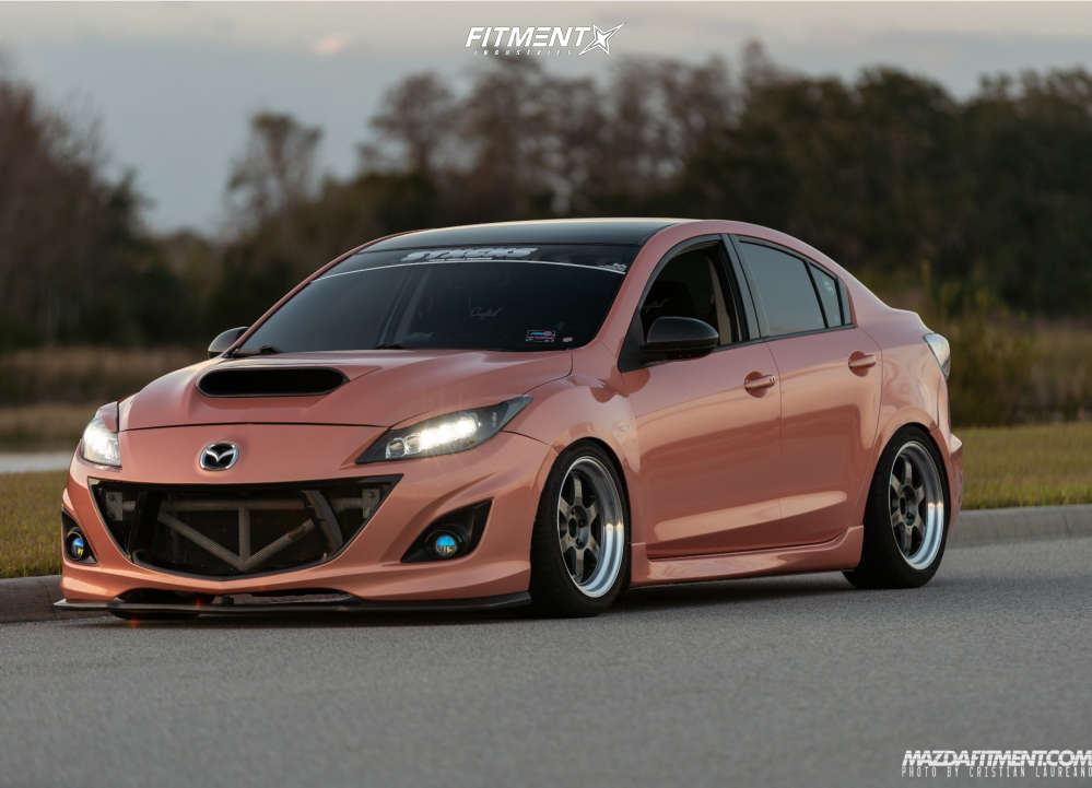 2013 Mazda 3 i with 17x9.5 Rays Engineering Te37v and Hankook 255x40 on ...