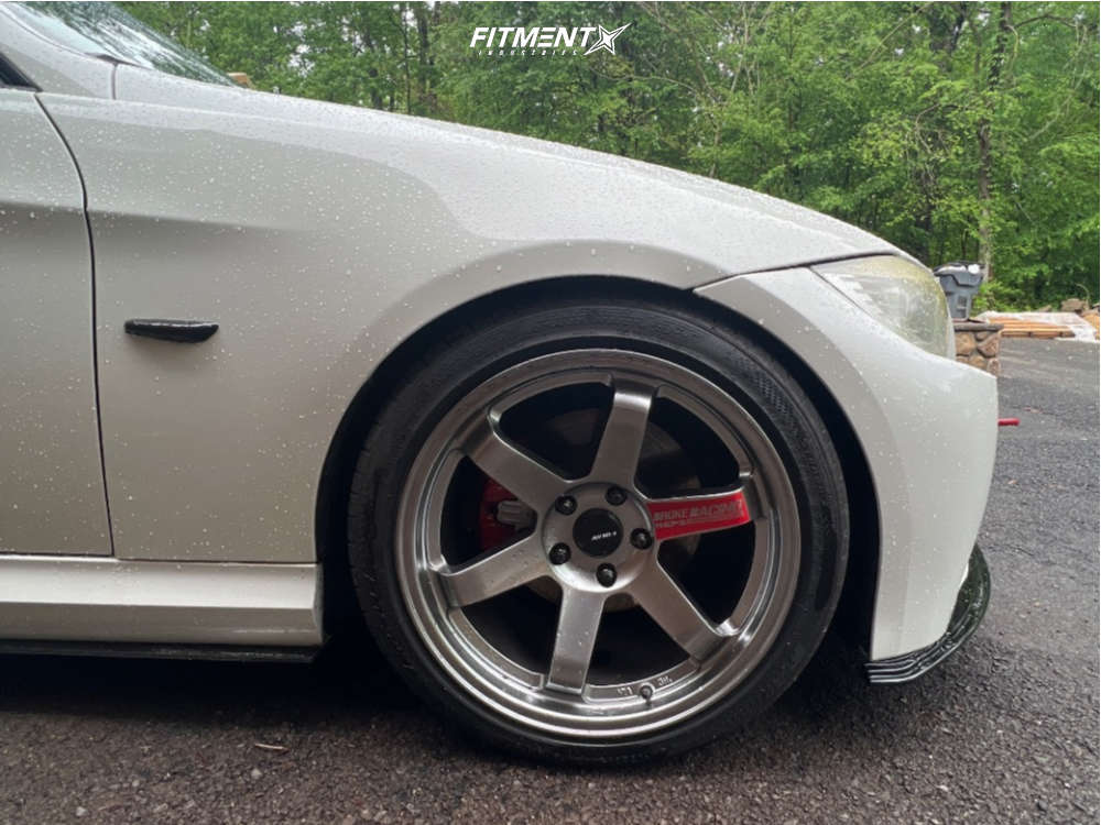 2010 BMW 328i Base with 18x9.5 AVID1 AV6 and Continental 245x35 on ...