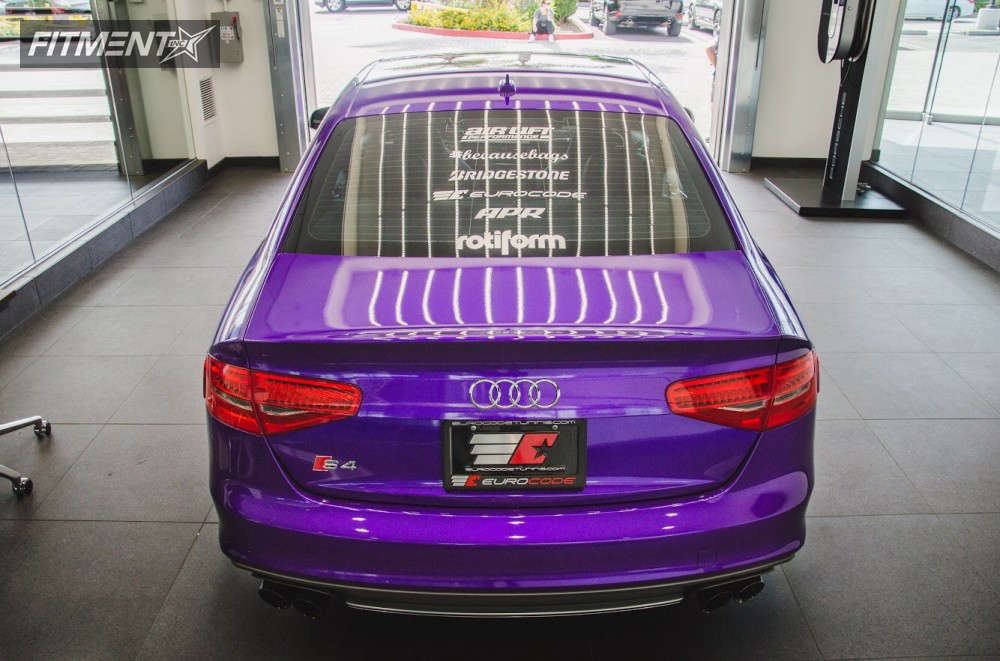 2014 Audi S4 Base with 19x10 Rotiform Tmb and Bridgestone 245x35 on Air ...