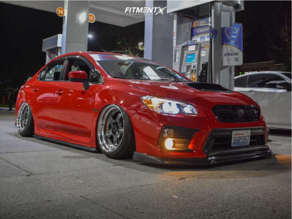 2018 Subaru WRX Premium with 18x9.5 Work Meister S1 3p and Continental ...