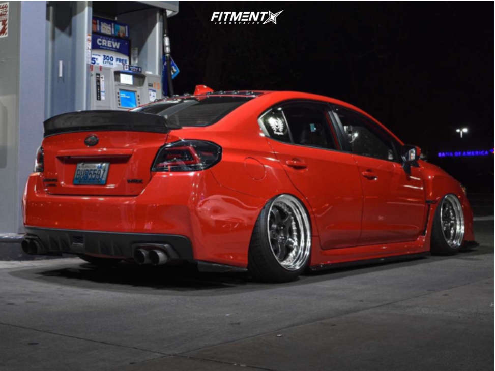 2018 Subaru WRX Premium with 18x9.5 Work Meister S1 3p and Continental ...