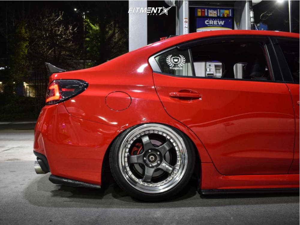 2018 Subaru WRX Premium with 18x9.5 Work Meister S1 3p and Continental ...