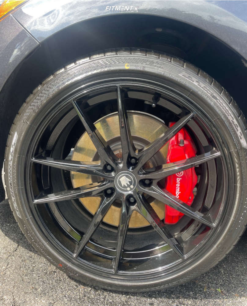 2019 Kia Stinger GT with 19x8.5 Konig Oversteer and Vercelli 225x40 on ...