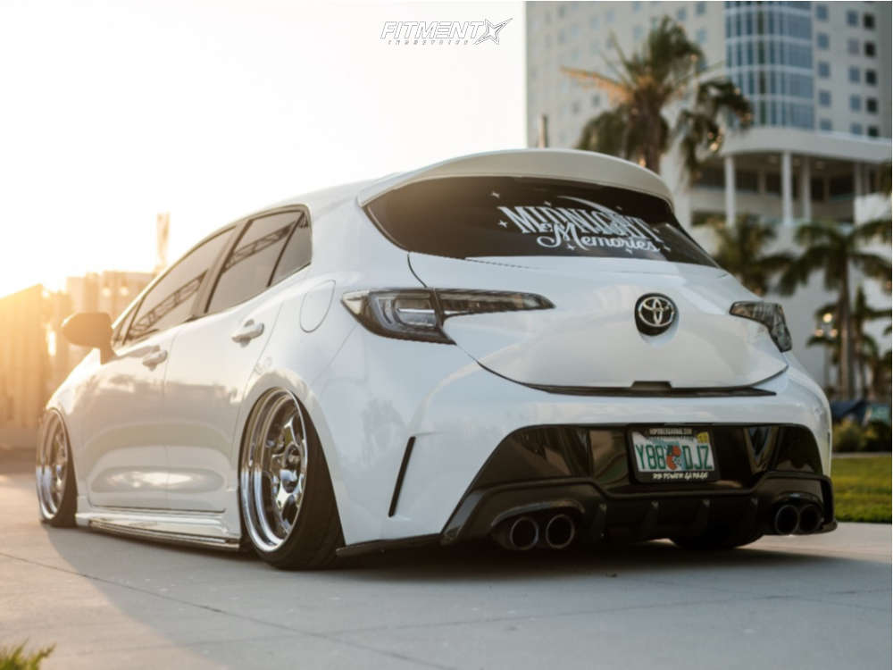 2019 Toyota Corolla SE with 18x9.5 Work Meister S1 3p and Yokohama ...