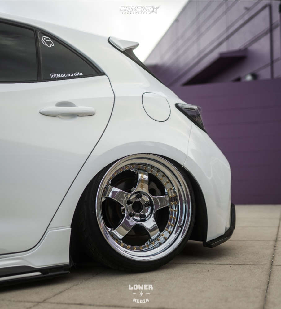 2019 Toyota Corolla SE with 18x9.5 Work Meister S1 3p and Yokohama ...