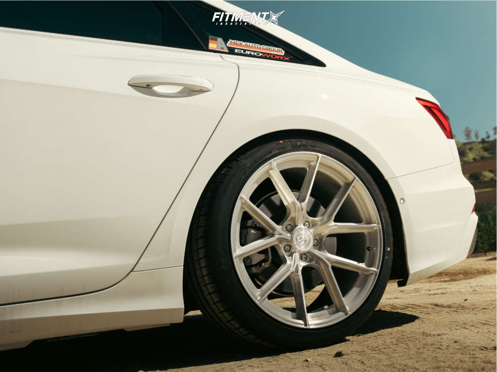 2022 Audi A6 Quattro Premium with 20x10 Curva Cff70 and Falken 265x35 on Lowering Springs ...