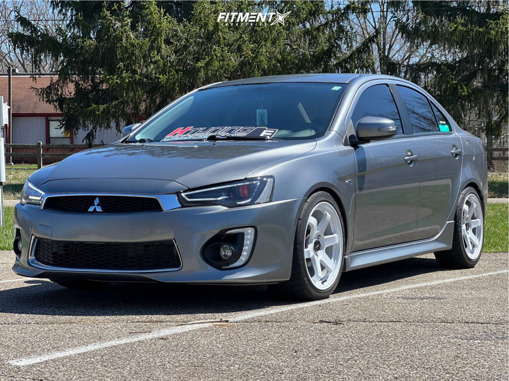 2017 Mitsubishi Lancer SE with 18x8.5 AVID1 Av6 and Falken 235x40 on ...