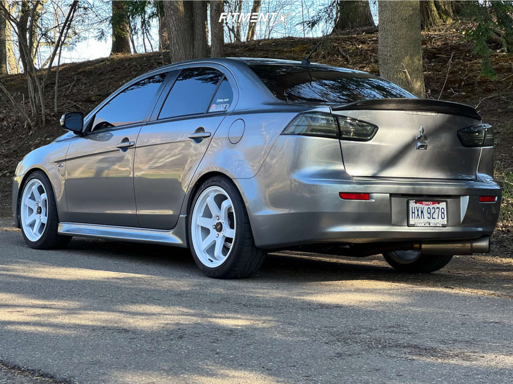 2017 Mitsubishi Lancer SE with 18x8.5 AVID1 Av6 and Falken 235x40 on ...