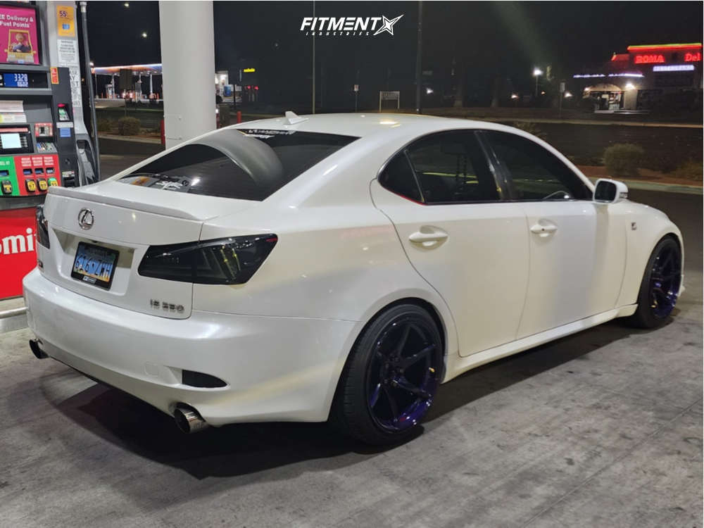 2012 Lexus IS250 Base with 18x9.5 Anovia Titan and Delinte 225x40 on ...