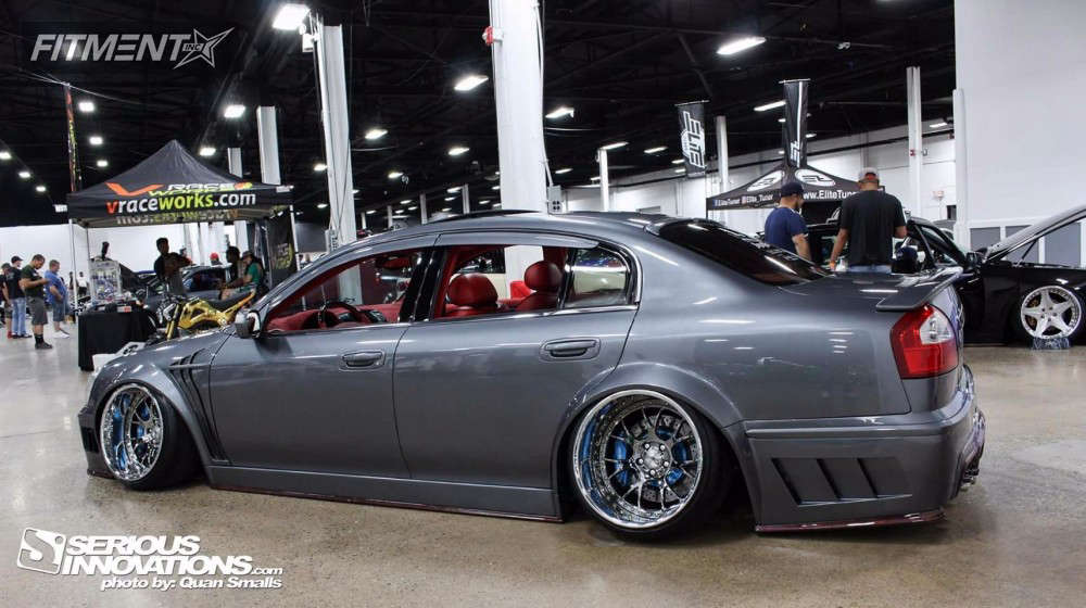 2003 INFINITI Q45 Base with 19x11 SSR MS3 and Delinte 235x35 on Air ...