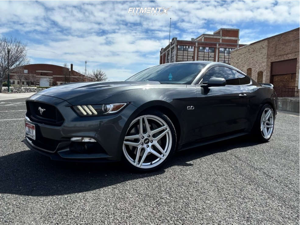 2016 Ford Mustang GT with 20x9 ESR Rf15 and Ironman 255x35 on Stock ...