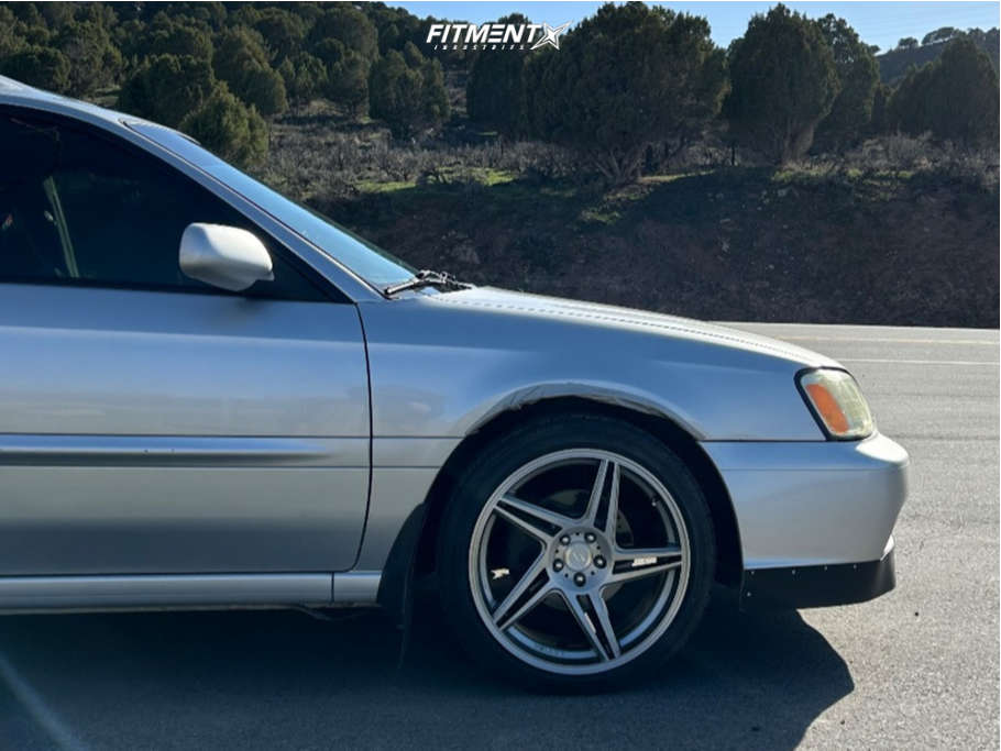 2003 Subaru Legacy L with 18x8.5 Anovia Carrier and Michelin 225x40 on ...