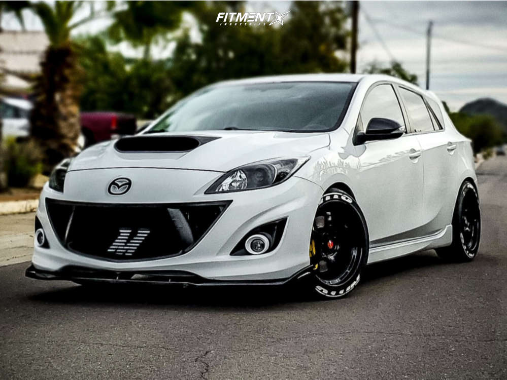 2013 Mazda 3 Mazdaspeed with 18x8.5 Aodhan Ah08 and Nitto 235x40 on ...