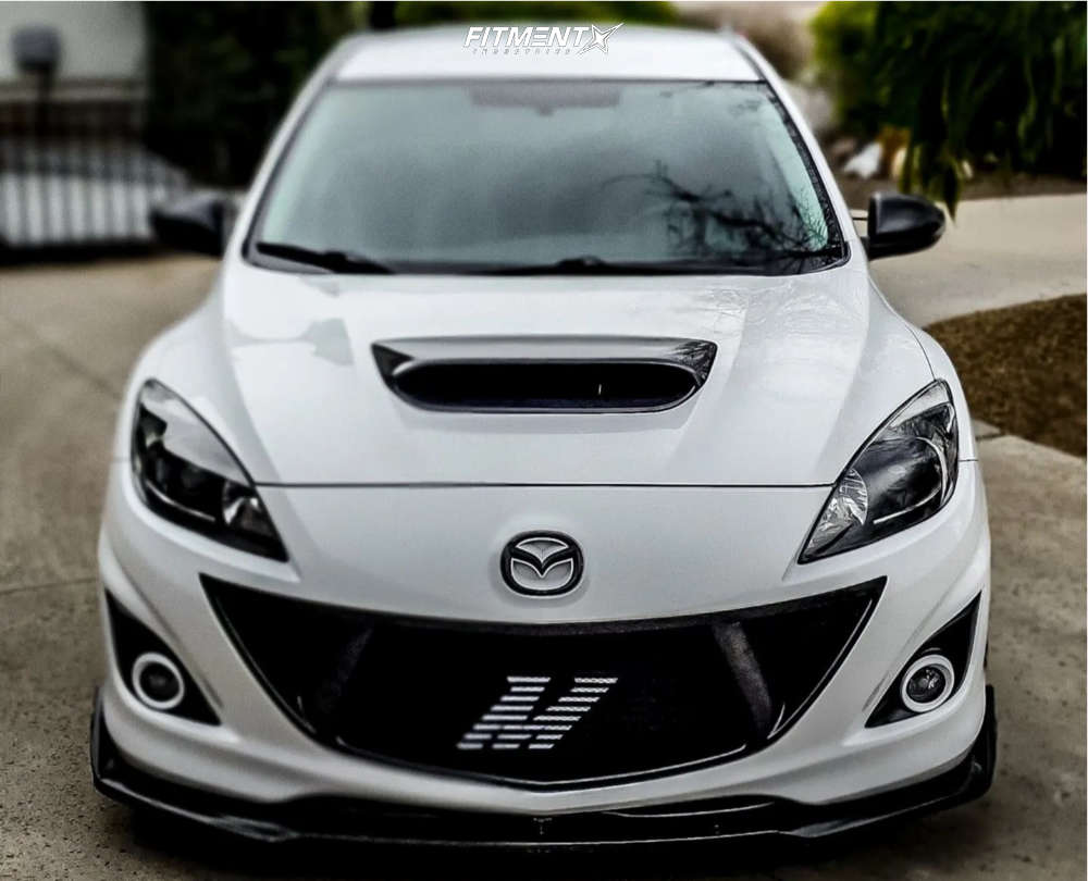2013 Mazda 3 Mazdaspeed with 18x8.5 Aodhan Ah08 and Nitto 235x40 on ...
