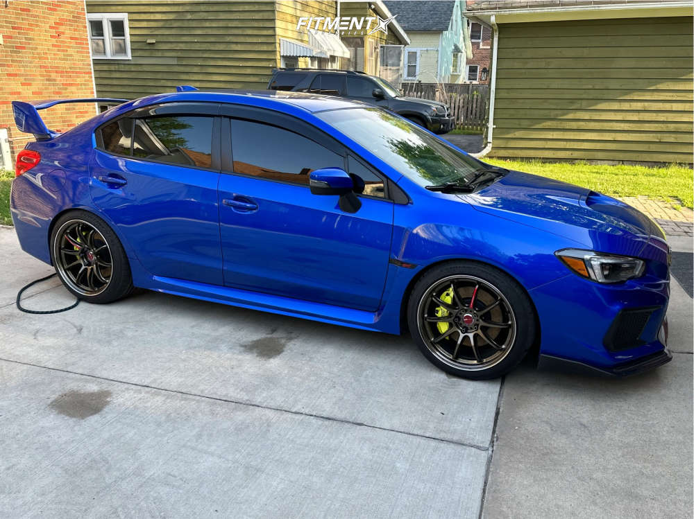 2018 Subaru WRX STI Base with 19x9.5 Work Emotion Zr10 and Continental ...