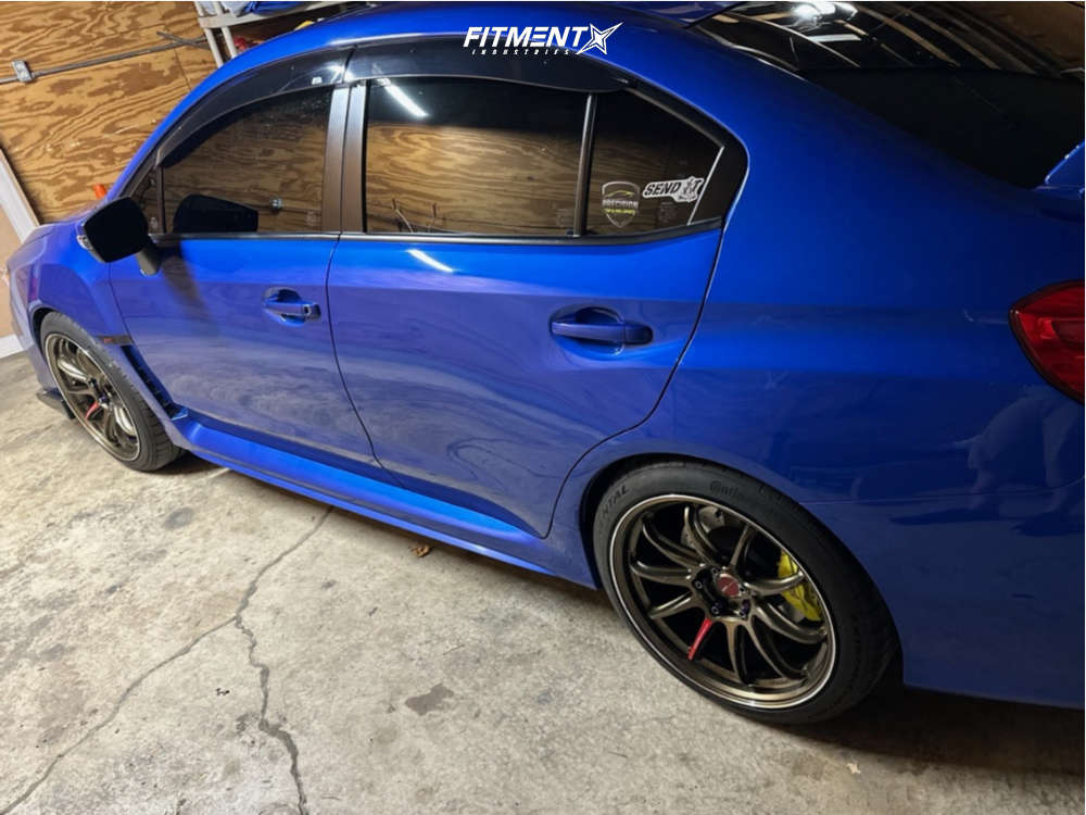 2018 Subaru WRX STI Base with 19x9.5 Work Emotion Zr10 and Continental ...
