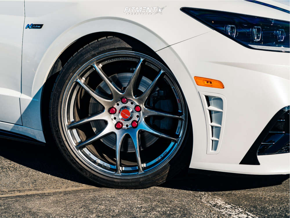 2021 Hyundai Sonata N Line with 19x9.5 Work Emotion Cr Kiwami and ...