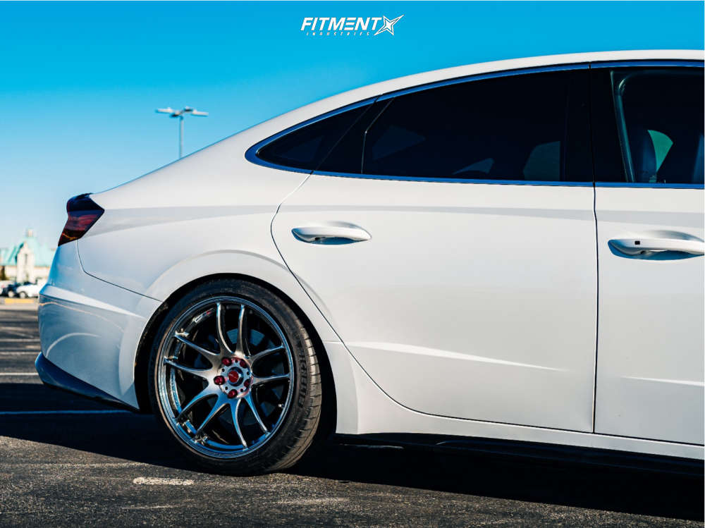 2021 Hyundai Sonata N Line with 19x9.5 Work Emotion Cr Kiwami and ...