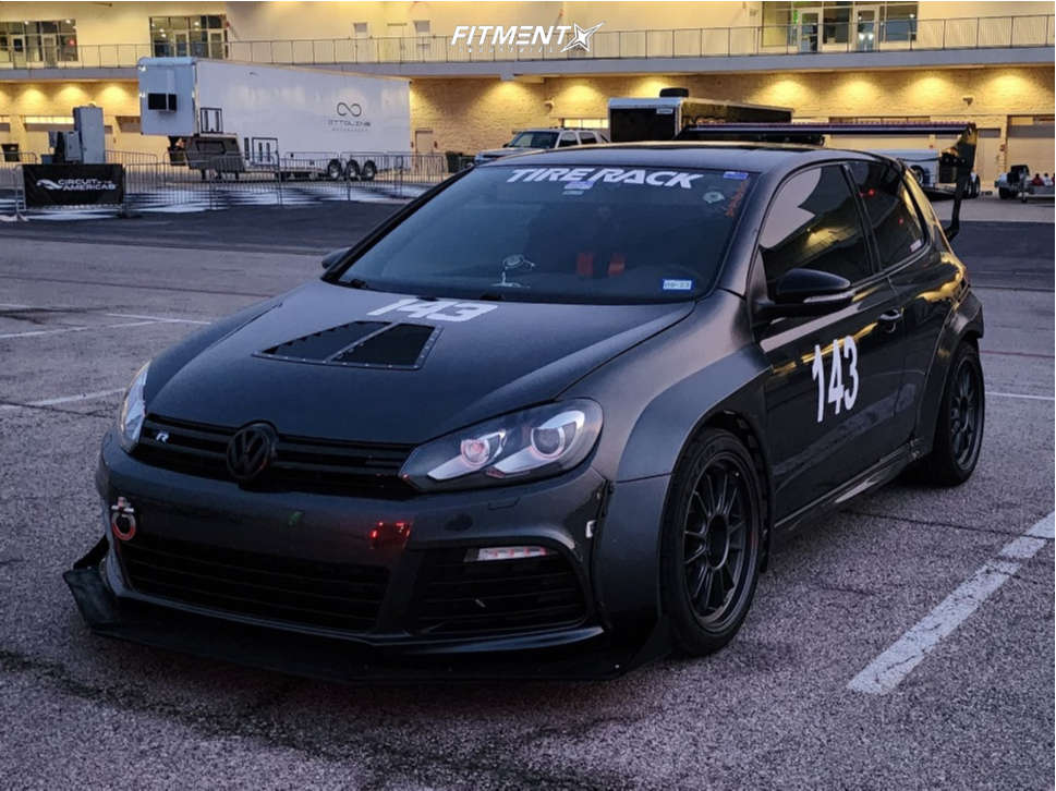 2012 Volkswagen Golf R Base with 18x9.5 Konig Hypergram and Falken ...
