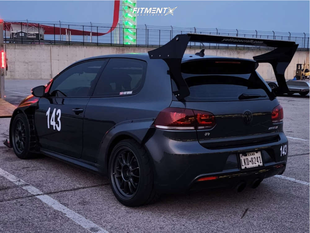 2012 Volkswagen Golf R Base with 18x9.5 Konig Hypergram and Falken ...