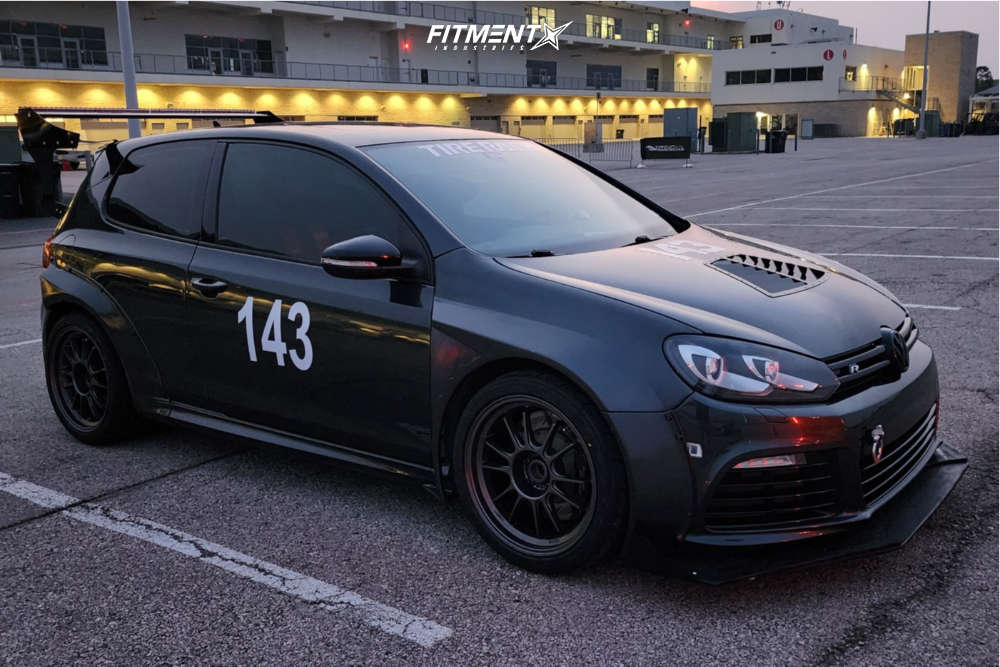 2012 Volkswagen Golf R Base with 18x9.5 Konig Hypergram and Falken ...