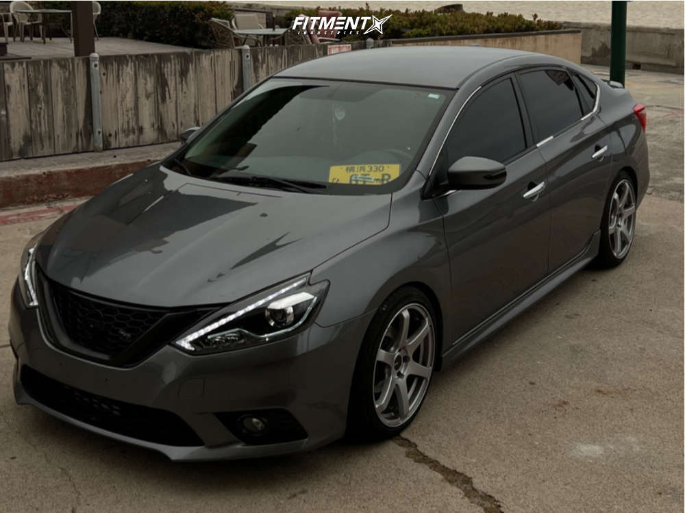 2016 Nissan Sentra SR with 18x8.5 Enkei T6s and Vercelli 225x40 on ...