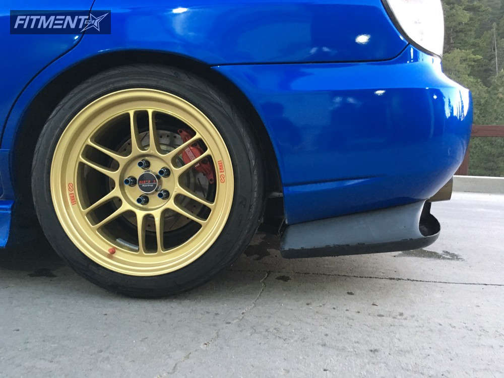 2006 Subaru WRX Base with 17x9 Enkei RPF1 and Federal 235x40 on Coilovers | 265578 | Fitment ...