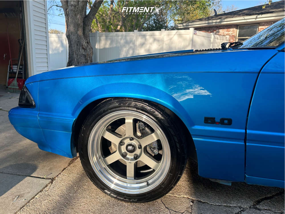 1991 Ford Mustang LX with 17x9 MST Time Attack and Nitto 275x45 on ...