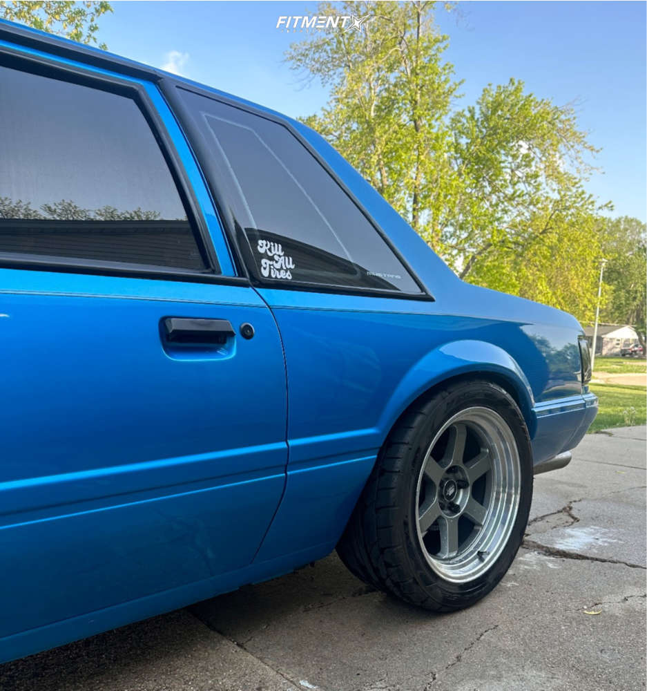 1991 Ford Mustang LX with 17x9 MST Time Attack and Nitto 275x45 on ...