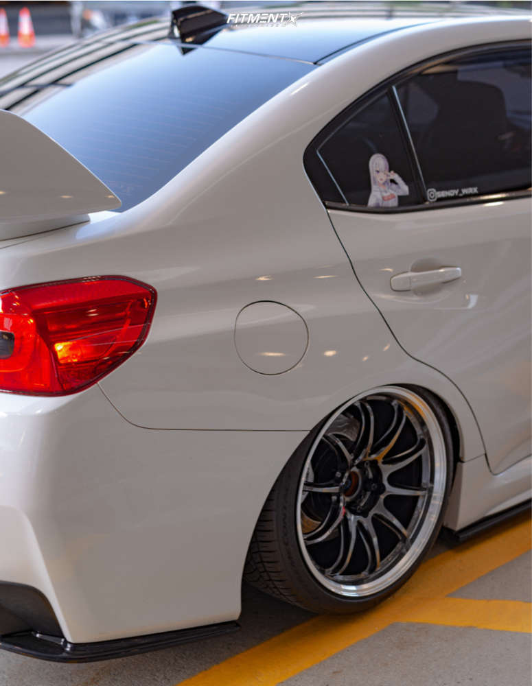 2016 Subaru WRX Premium with 18x9.5 Work Emotion ZR10 and Continental ...