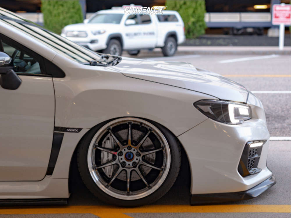 2016 Subaru WRX Premium with 18x9.5 Work Emotion ZR10 and Continental ...