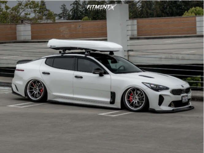 2019 Kia Stinger GT2 with 19x8.5 Work Zr10 and Bridgestone 255x35 on ...