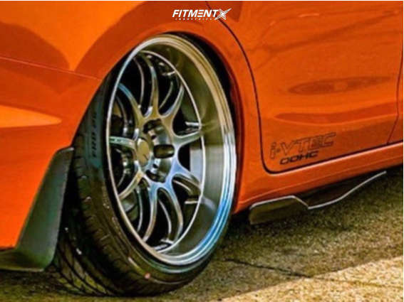 2015 Honda Civic Si with 18x9.5 Work Emotion D9r and Farroad 215x40 on ...