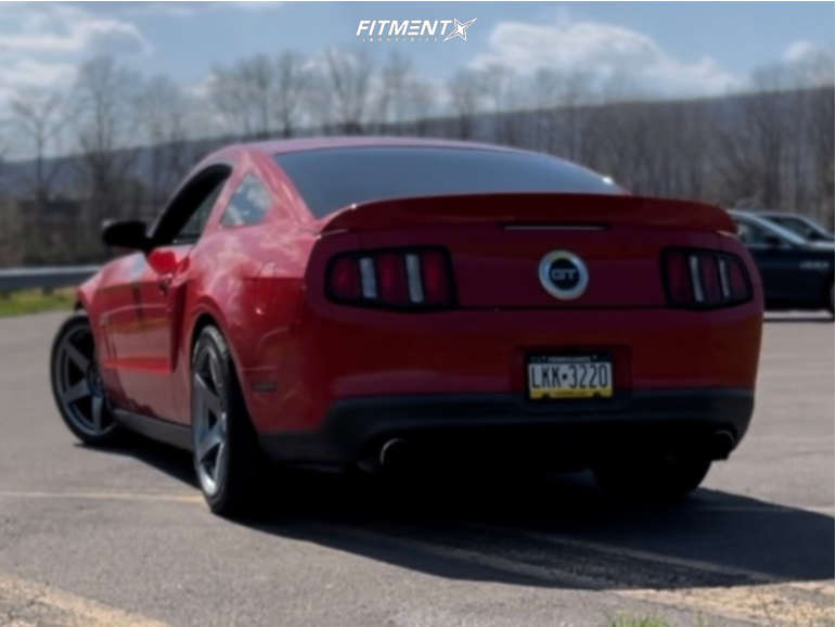 2010 Ford Mustang GT with 19x10 SVE R355 and Nitto 275x35 on Lowering ...