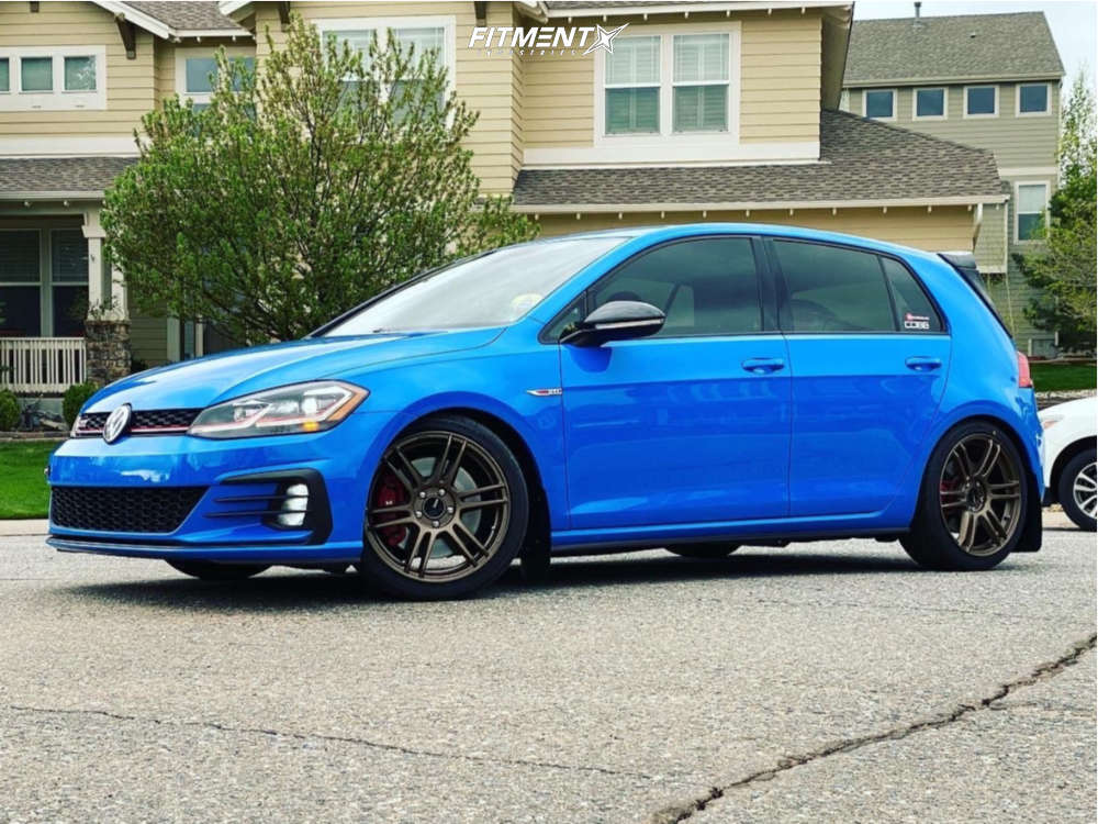 2019 Volkswagen GTI Rabbit Edition with 18x8 Enkei Tsr-6 and Firestone ...