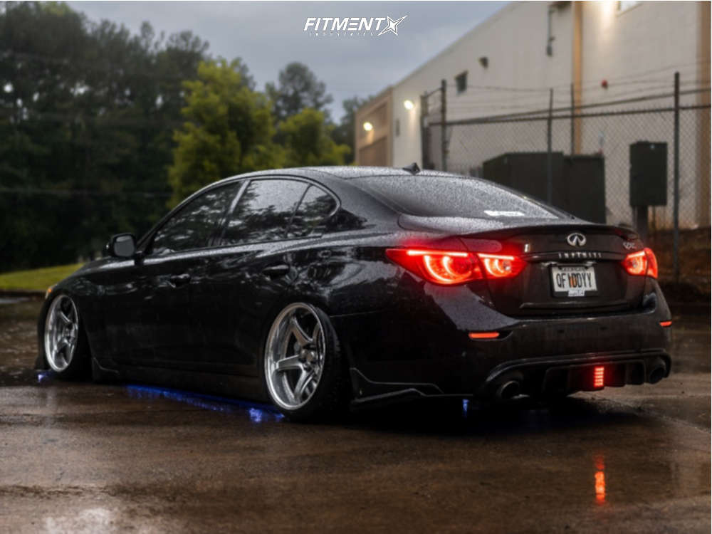 2014 INFINITI Q50 Sport with 19x10.5 Work Emotion T5r 2p and Hankook ...