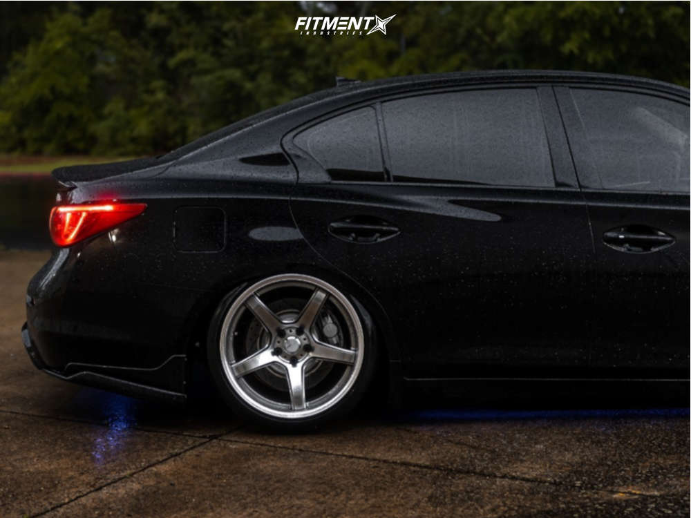 2014 INFINITI Q50 Sport with 19x10.5 Work Emotion T5r 2p and Hankook ...