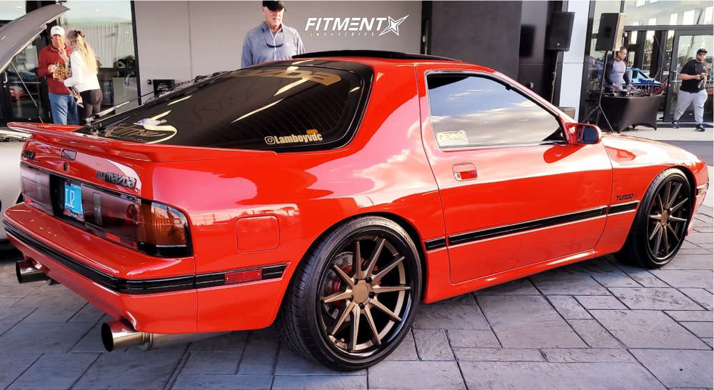 1988 Mazda RX-7 Turbo with 19x8.5 Ferrada Fr4 and Achilles 225x35 on ...