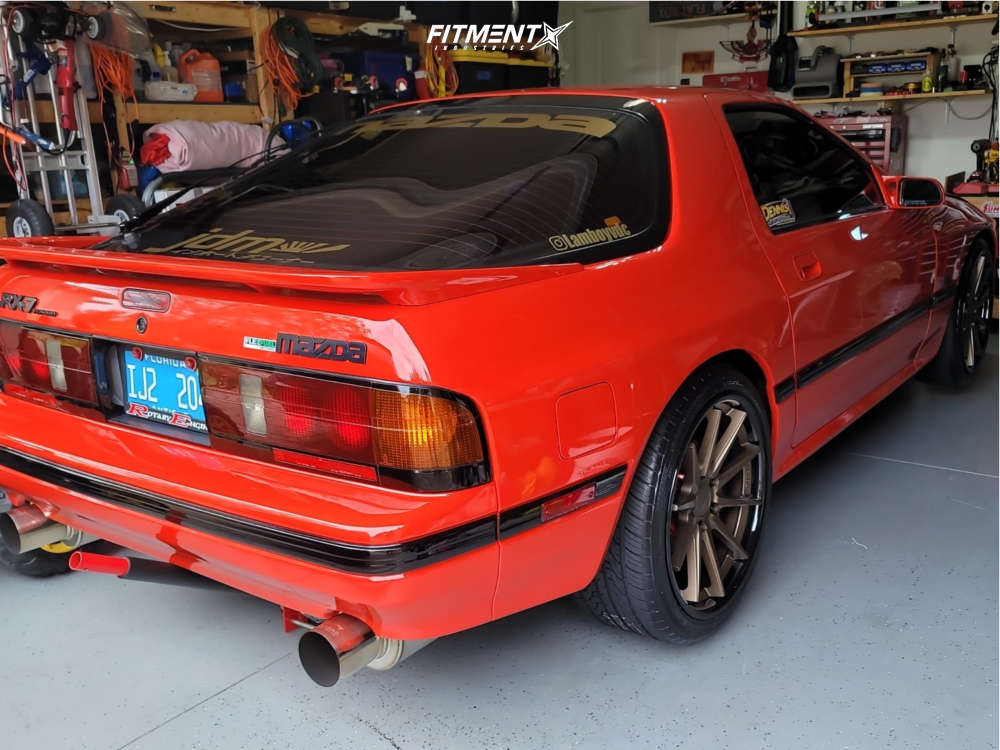 1988 Mazda RX-7 Turbo with 19x8.5 Ferrada Fr4 and Achilles 225x35 on ...