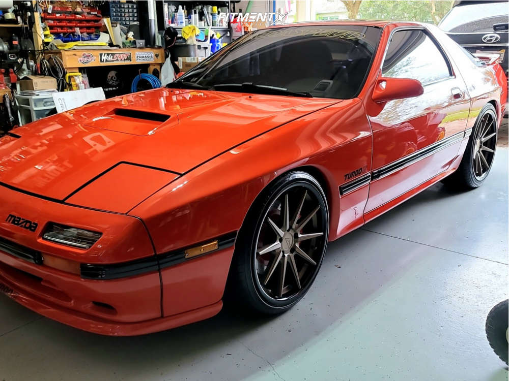 1988 Mazda RX-7 Turbo with 19x8.5 Ferrada Fr4 and Achilles 225x35 on ...
