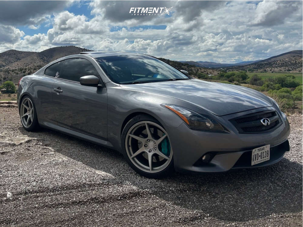 2012 INFINITI G37 X Sport with 19x9.5 Anovia Titan and Michelin 255x35 ...