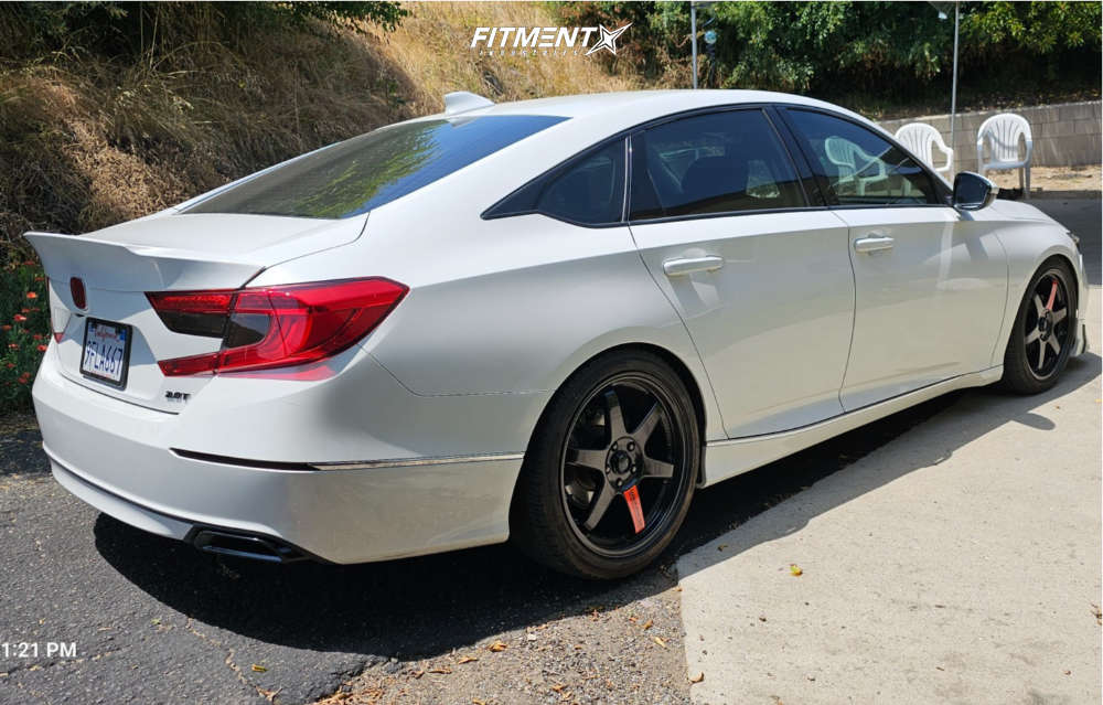2018 Honda Accord EX-L with 19x8 Volk Te37 and Michelin 235x40 on ...