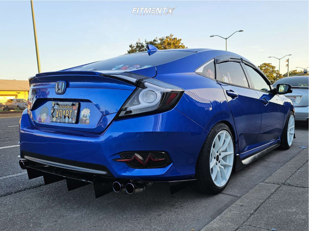 2017 Honda Civic EX-T with 18x9.5 Option Lab R716 and Vercelli 245x40 ...