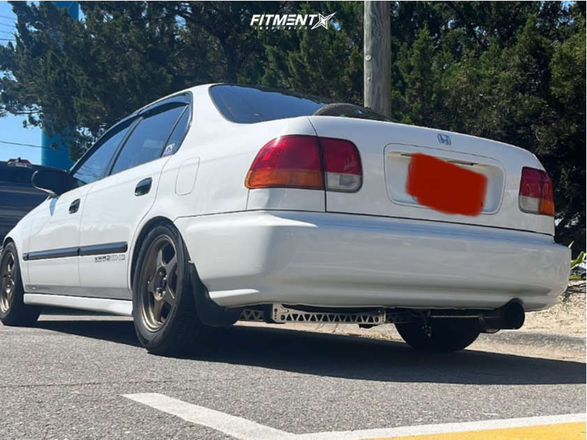1998 Honda Civic DX with 15x6.5 AVID1 Av8 and Road Hugger 195x65 on Coilovers | 2663160 ...