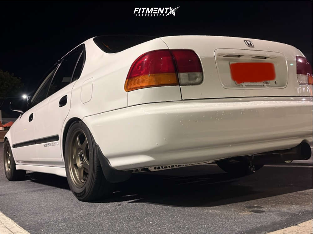 1998 Honda Civic DX with 15x6.5 AVID1 Av8 and Road Hugger 195x65 on ...