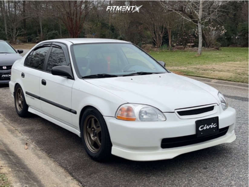 1998 Honda Civic DX with 15x6.5 AVID1 Av8 and Road Hugger 195x65 on ...